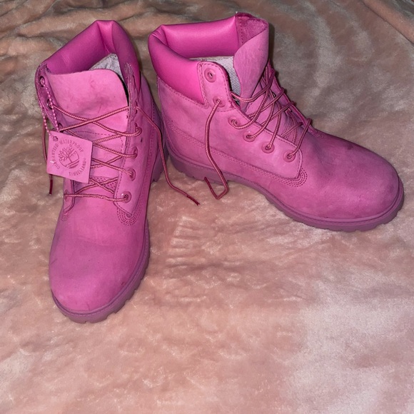 Timberland | Shoes | All Pink Timberlands M Size 7 W Size 85 | Poshmark